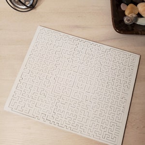 Fun and Challenging Fractal Puzzle Tray (choice of Two Difficulties) - Etsy