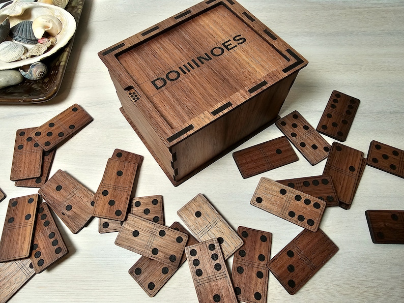 Laser Cut Domino Box Set Game Plans SVG Download - Etsy Canada