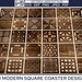 30 Modern Square Coaster Designs SVG Laser-ready Files - Etsy