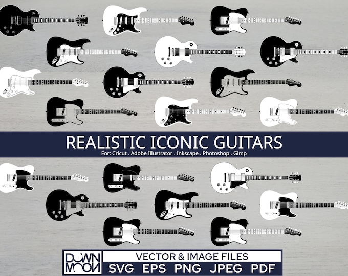 Fender Stratocaster Vector SVG PNG Cutfile - Etsy Canada