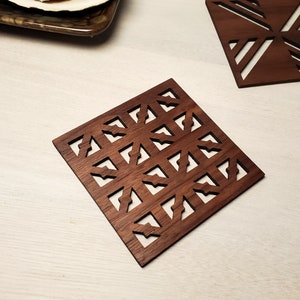 30 Modern Square Coaster Designs SVG Laser-ready Files - Etsy