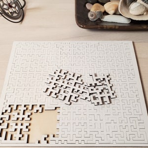 Fun and Challenging Fractal Puzzle Tray (choice of Two Difficulties) - Etsy