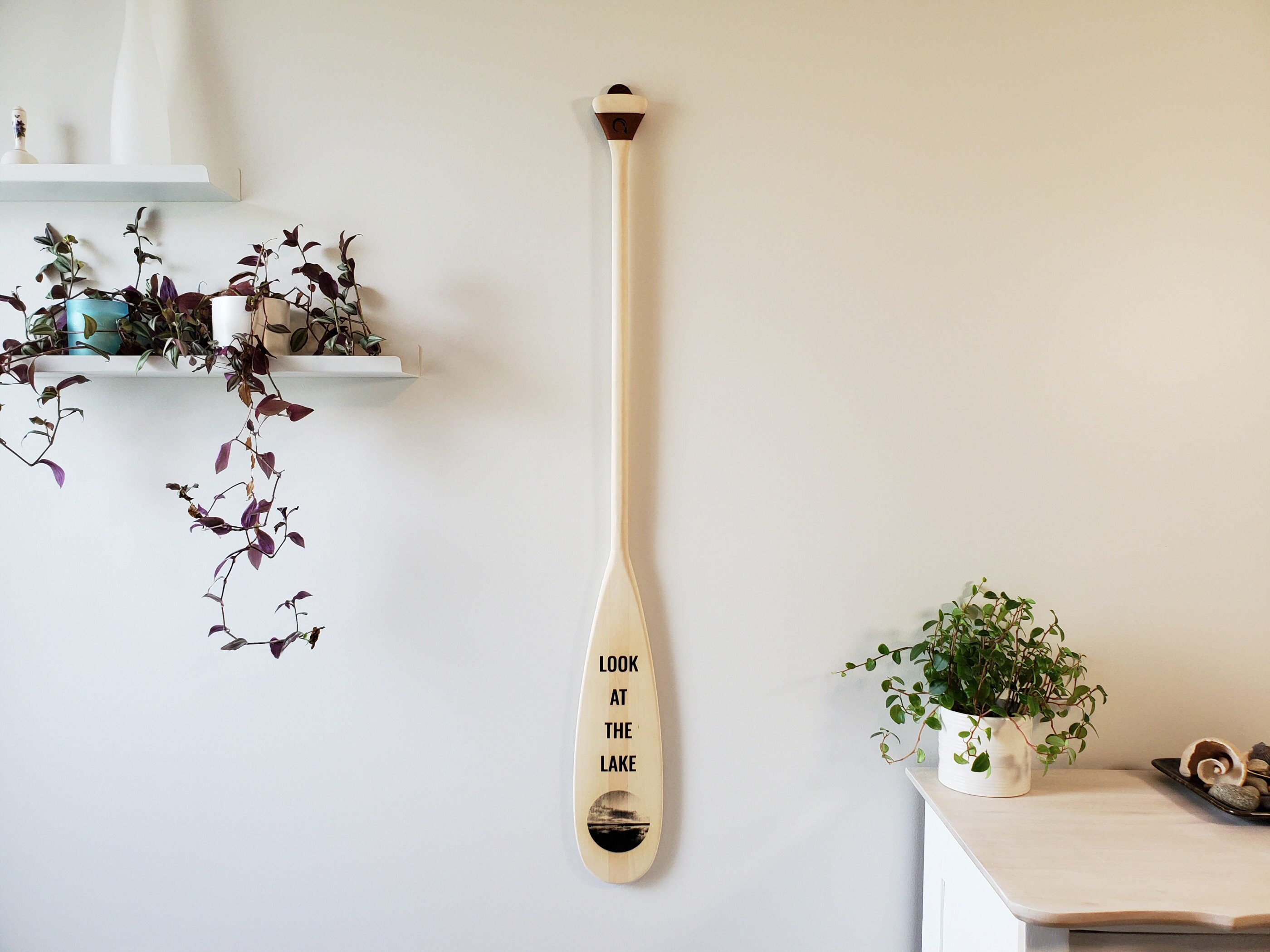 Leather Wall Hanging Vertical Paddle Strap and Harness - Etsy