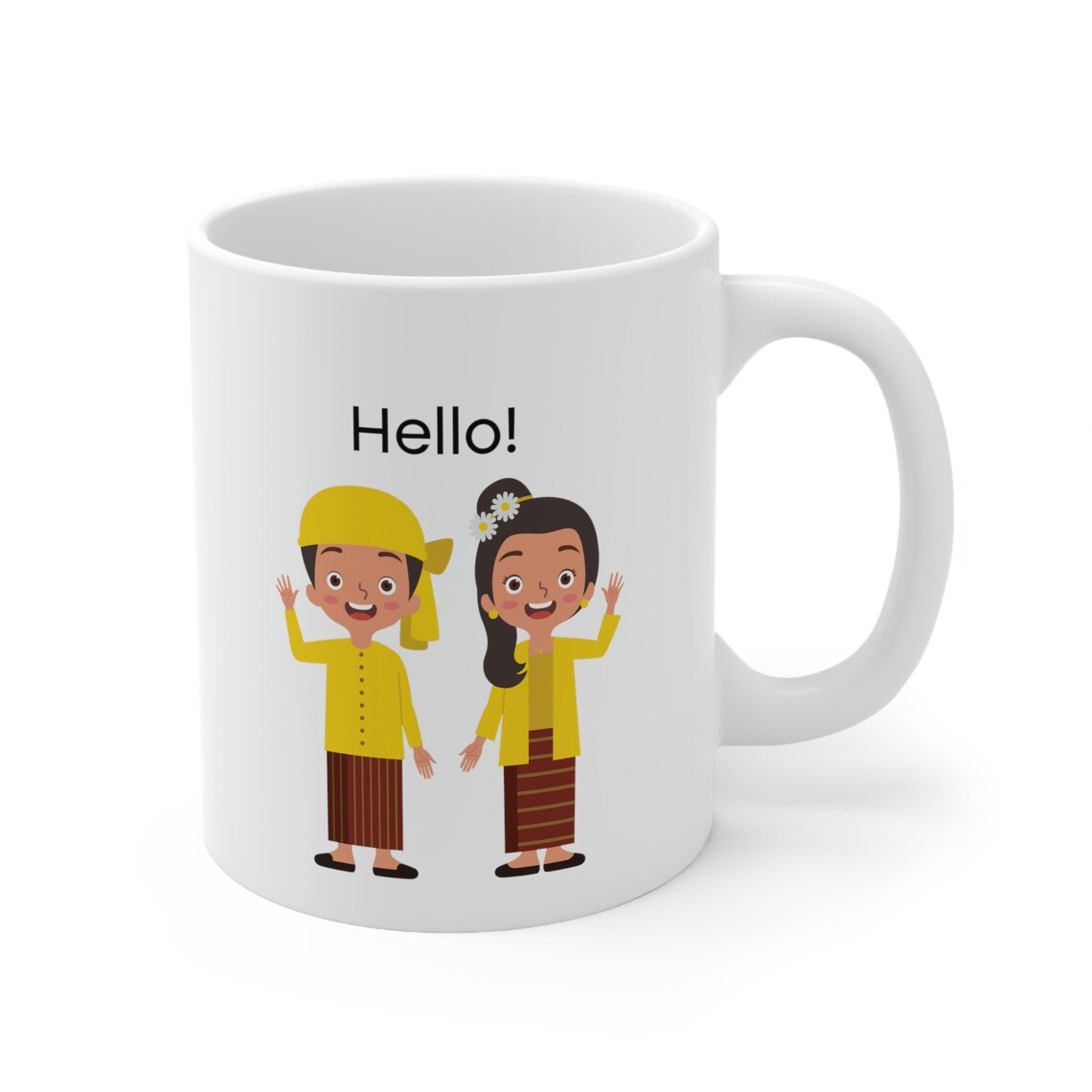 Burmese Greeting Burmese Map Burmese Gift Ceramic Mug 11oz - Etsy