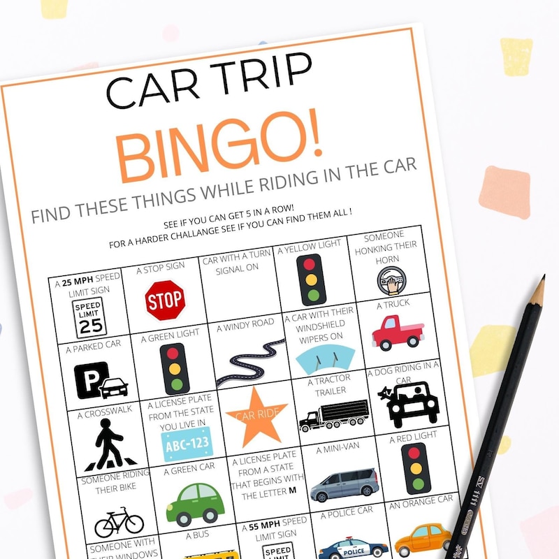 Car Bingo - Etsy