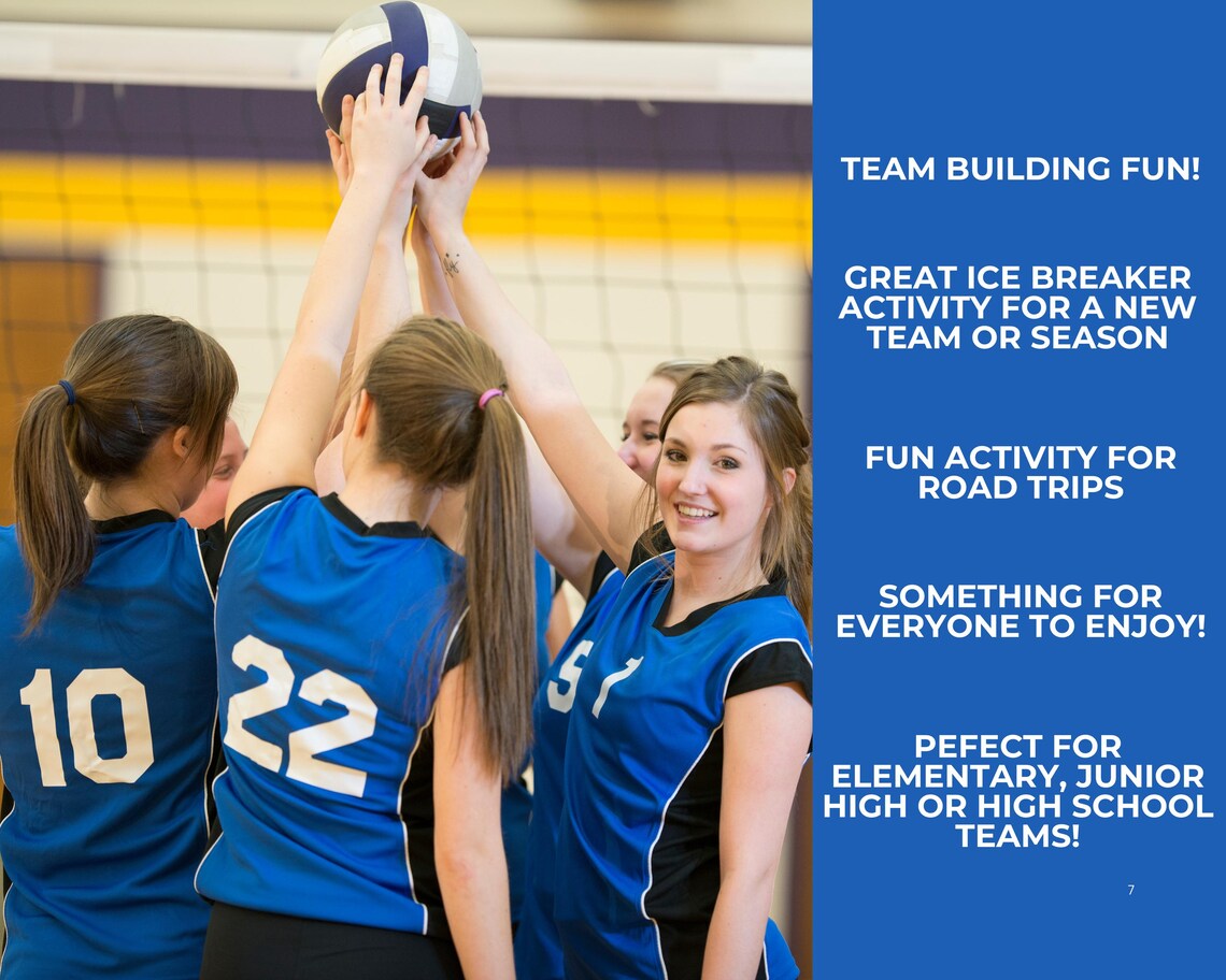 Printable Volleyball Games, Volleyball Team Building Games, Volleyball ...