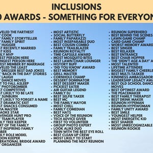 Editable Family Reunion Awards, Funny Family Certificates, Family ...