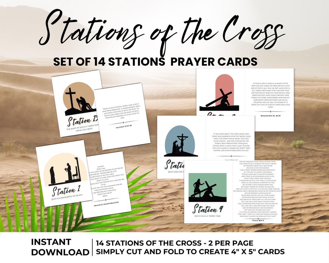 Printable Stations of the Cross, Catholic Lent Activity, Holy Week ...