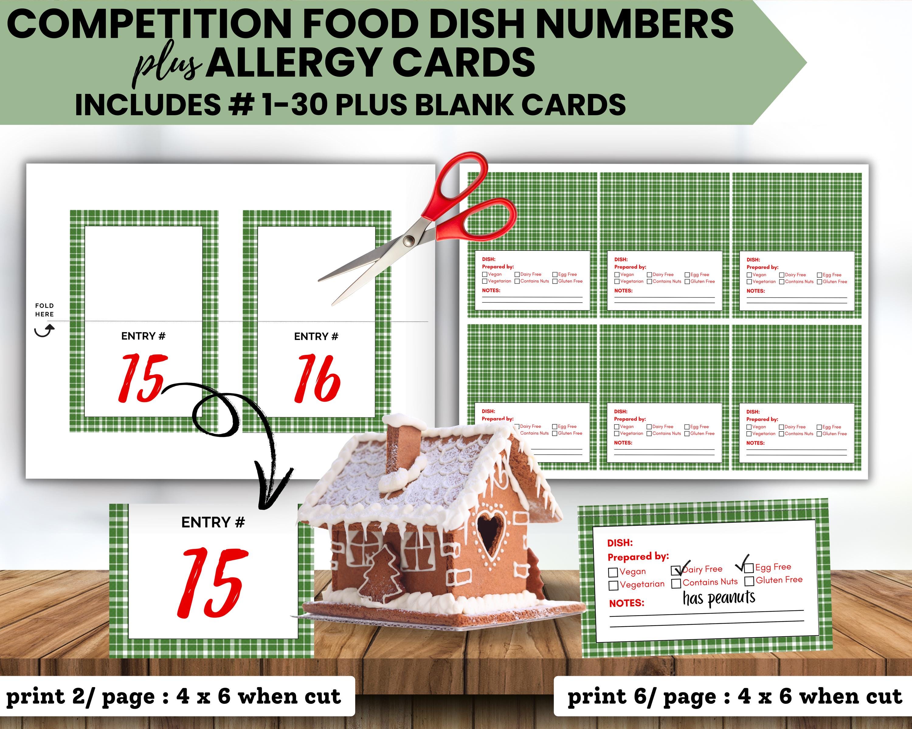 Editable Holiday Baking Competition Kit, Baking Contest Award ...