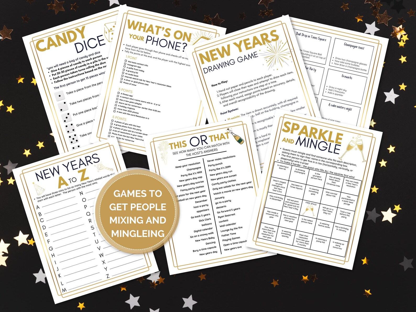 New Years Eve Games, New Years Eve Party, New Years Printable, New ...