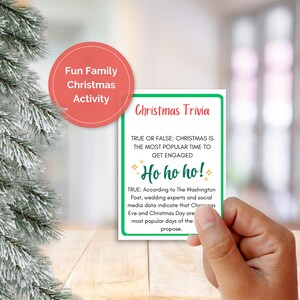 Christmas Trivia Cards, Holiday Trivia Cards, Christmas Trivia ...
