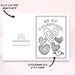 Kids Coloring Valentine's Card Bundle, Printable Valentines Crafts ...