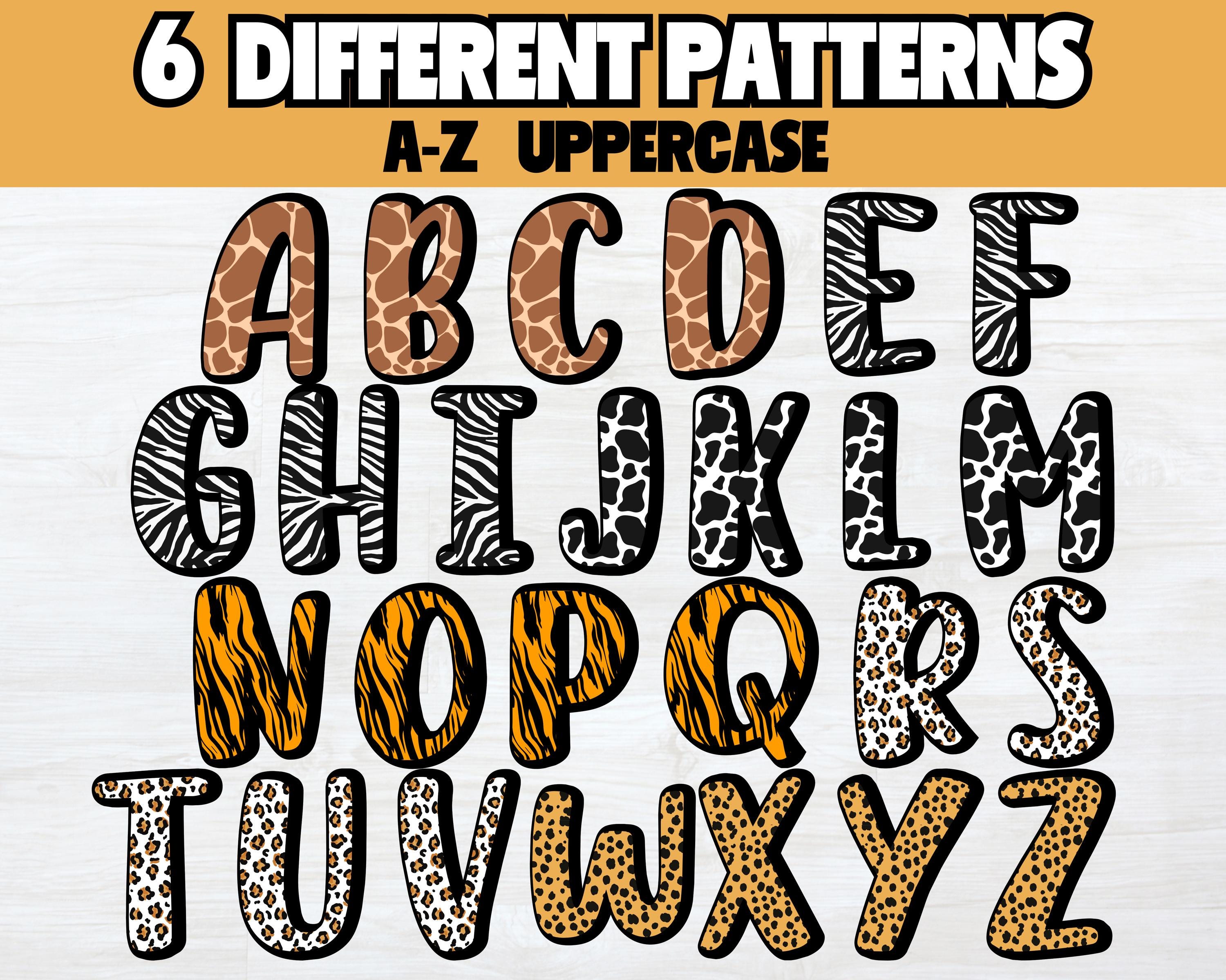 Animal Print Bulletin Board Letters, Safari Bulletin Lettering, Zoo ...