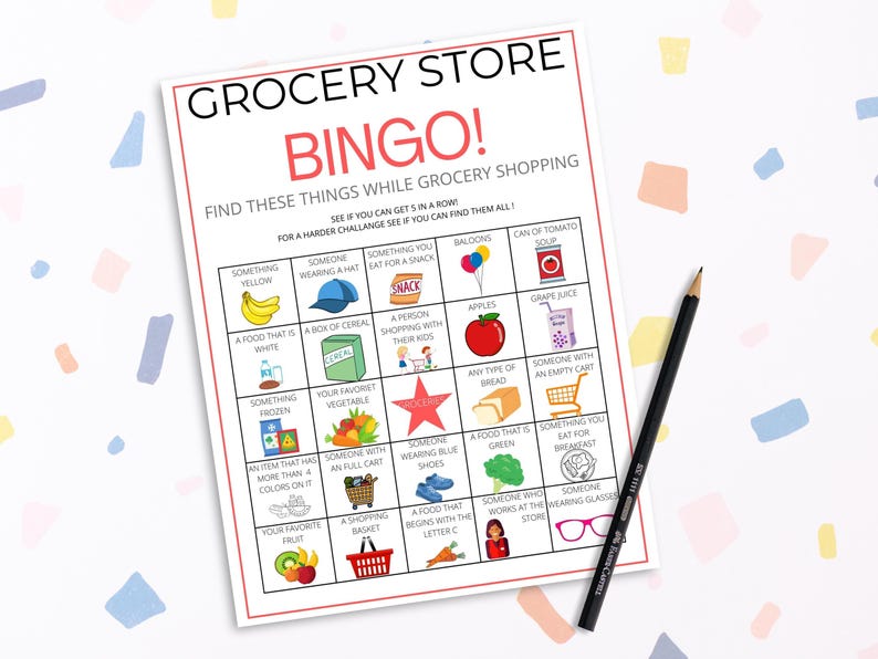 Kids Bingo Activity Pack - Etsy