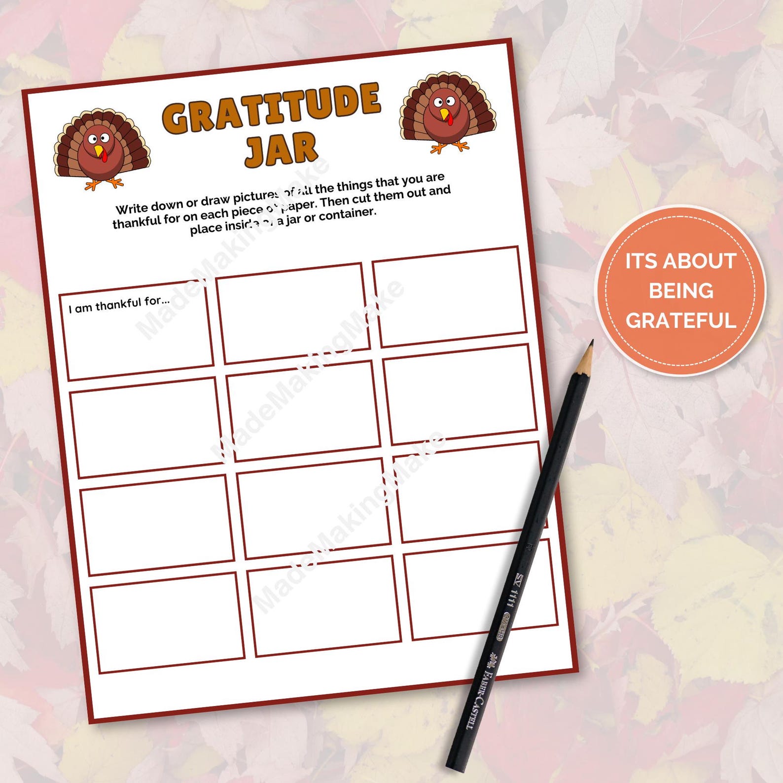 Kids Thanksgiving Gratitude Games, Kids Thanksgiving Activity ...