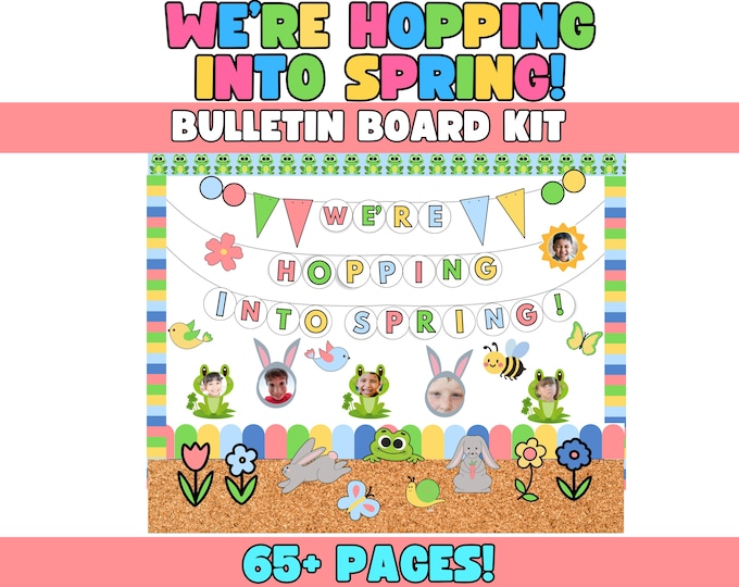 SPRING BULLETIN BOARD Kit, Printable Kindness Spring Bulletin Board Kit ...