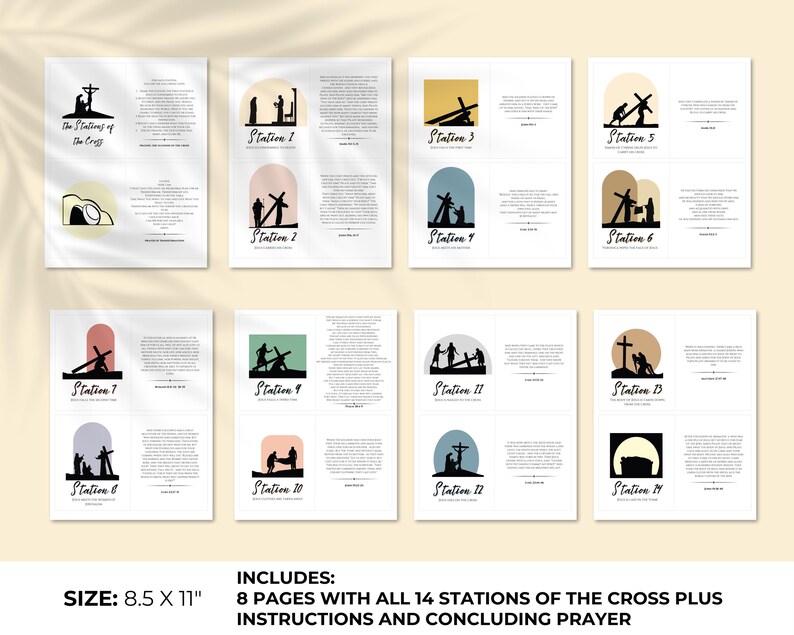 Printable Stations of the Cross, Catholic Lent Activity, Holy Week ...