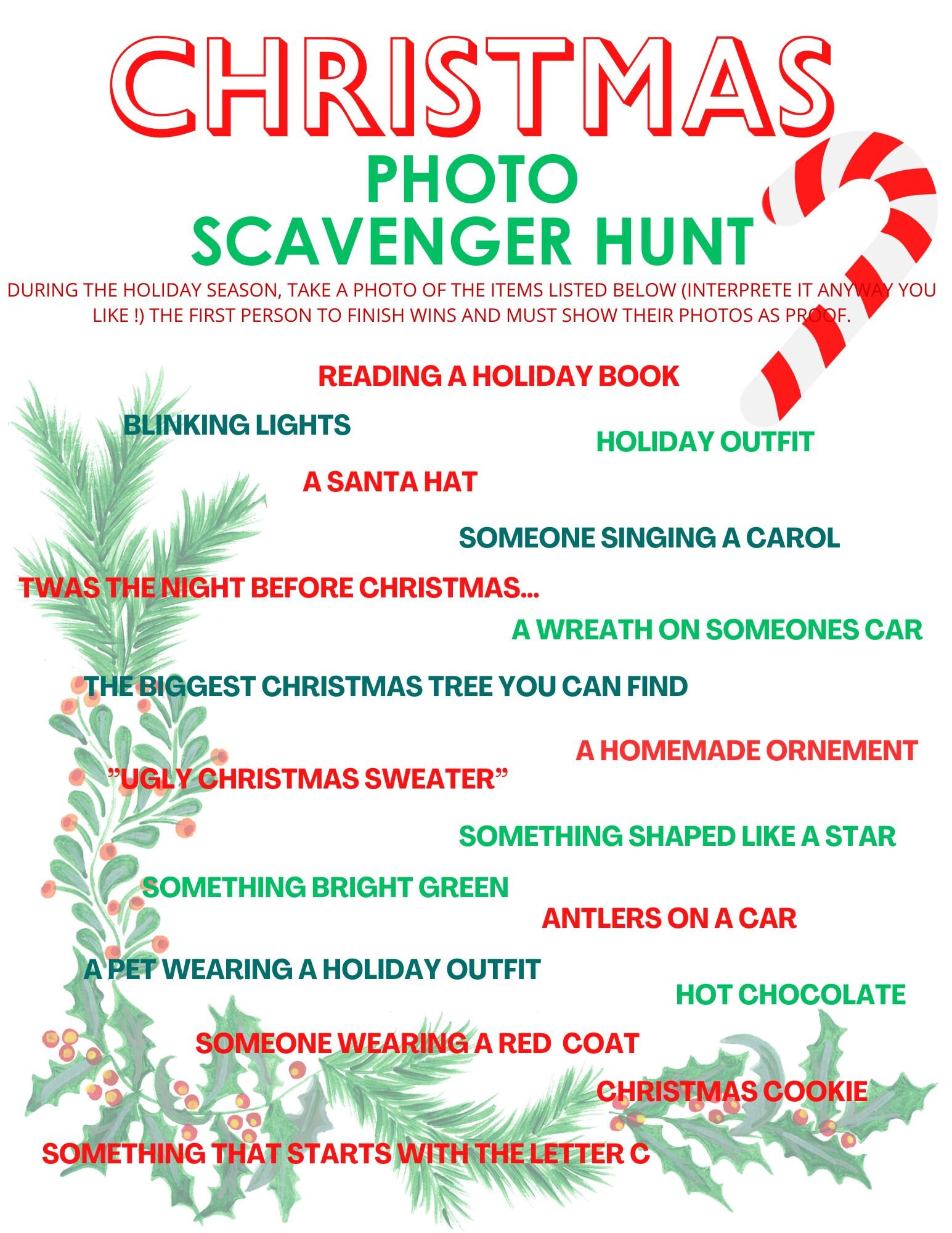 Printable Scavenger Hunt Pack, Fall Scavenger Hunt, Fun Scavenger ...
