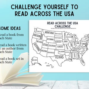Read Across America Challenge, Read Across the USA, USA Reading ...