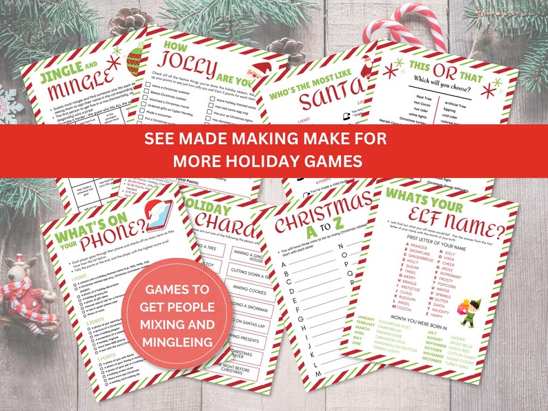 Whats Your Elf Name, Christmas Elf Name, Christmas Party Games, Holiday ...