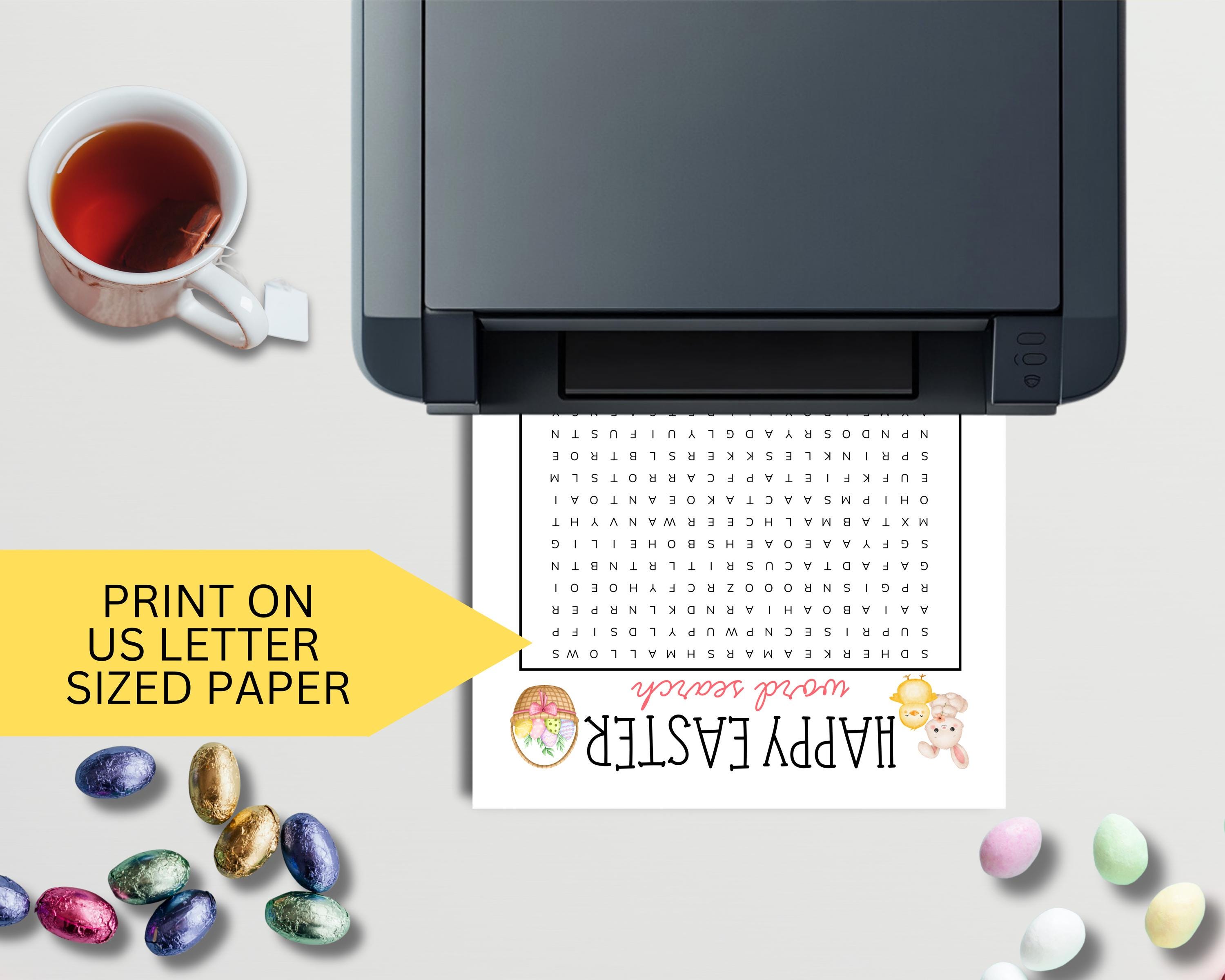 Happy Easter Word Search, Easter Word Search for Adults, Printable ...