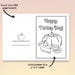 Thanksgiving Kids Coloring Cards, Kids Thanksgiving Craft Activity ...