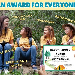 Editable Camp Awards, Funny Camp Awards, Summer Camp Awards, Camp ...