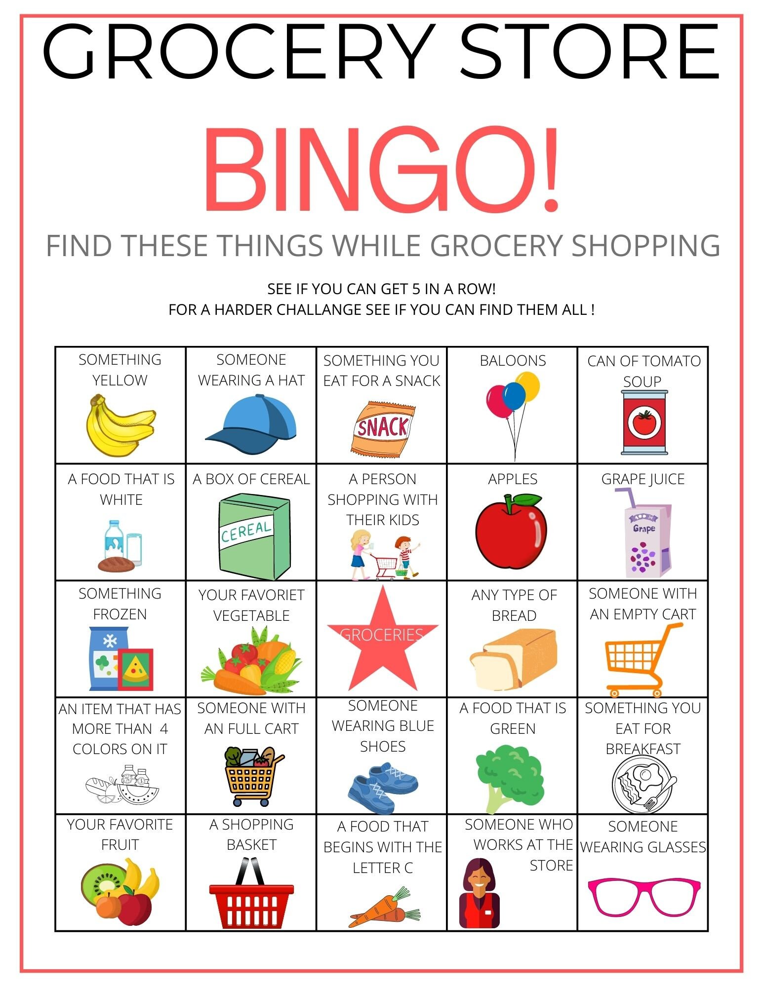 Kids Bingo Activity Pack - Etsy