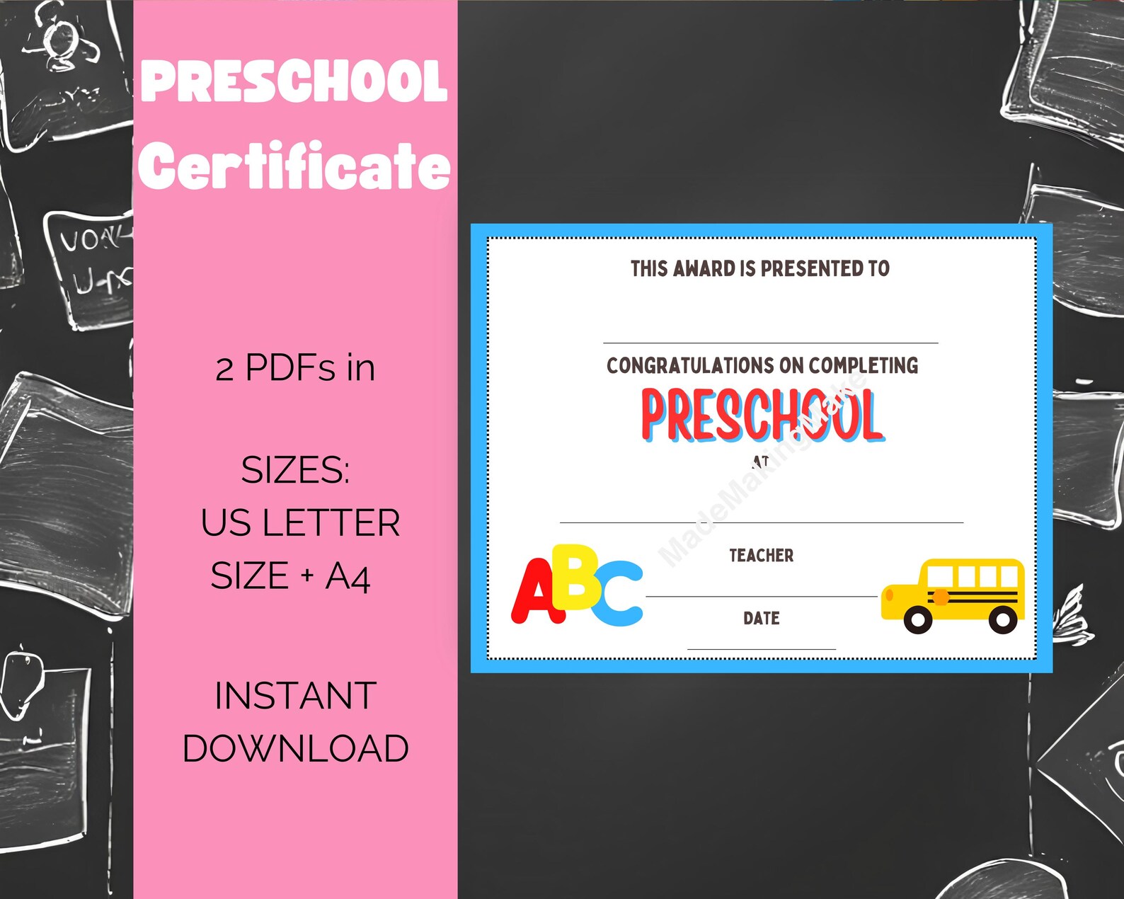 Preschool Graduation, Preschool Awards, Preschool Printable Diploma ...