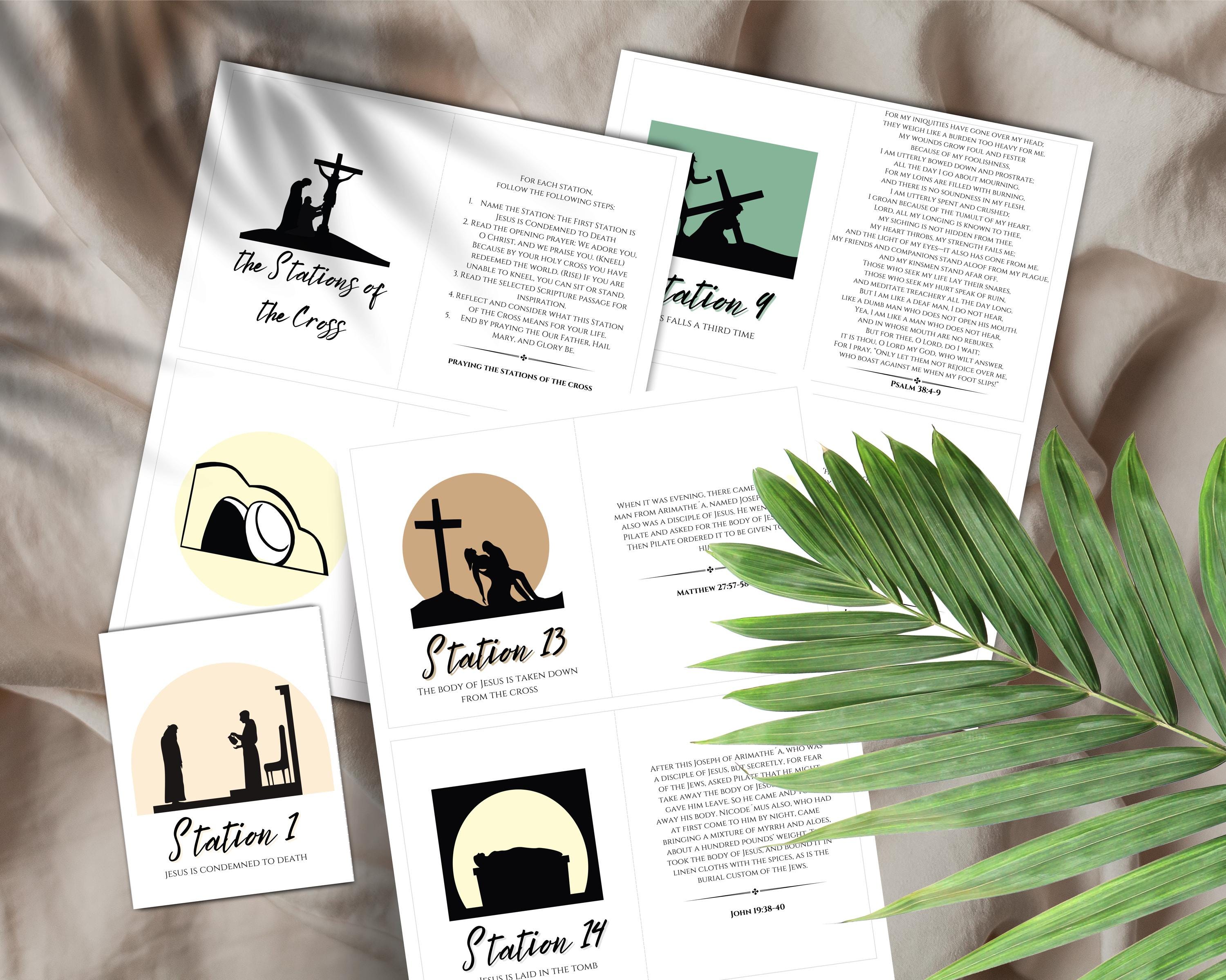 Printable Stations of the Cross, Catholic Lent Activity, Holy Week ...