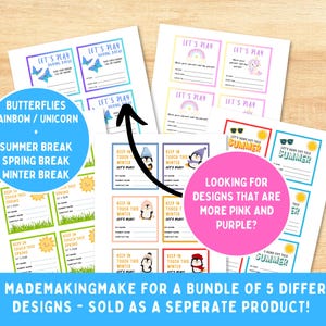 Kids Playdate Cards, Parent Contact Cards, Kids Business Cards, Keep in ...