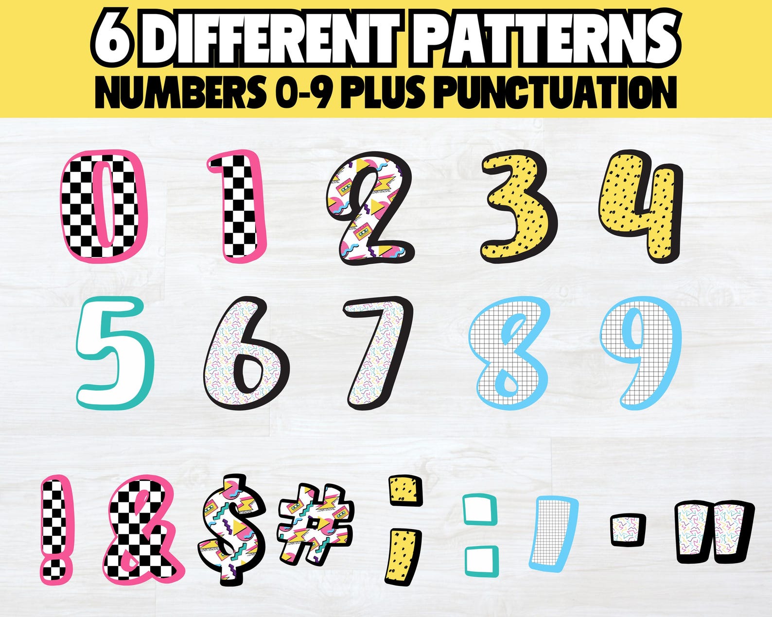 Retro 90s Bulletin Board Letters, Retro Bulletin Board Alphabet Kit ...