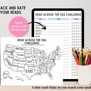Read Across America Challenge, Read Across the USA, USA Reading ...
