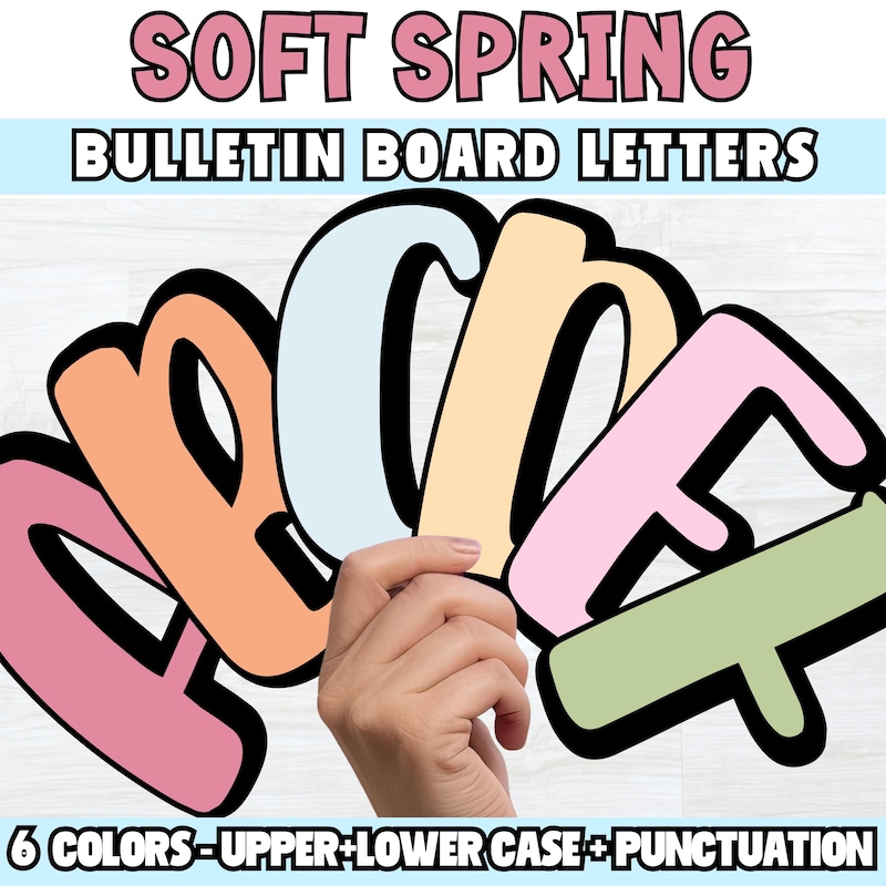 Spring Letters - Etsy