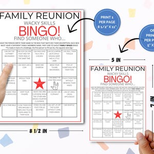 Family Reunion - Just Bingo Activity Pack, Family Reunion Games ...