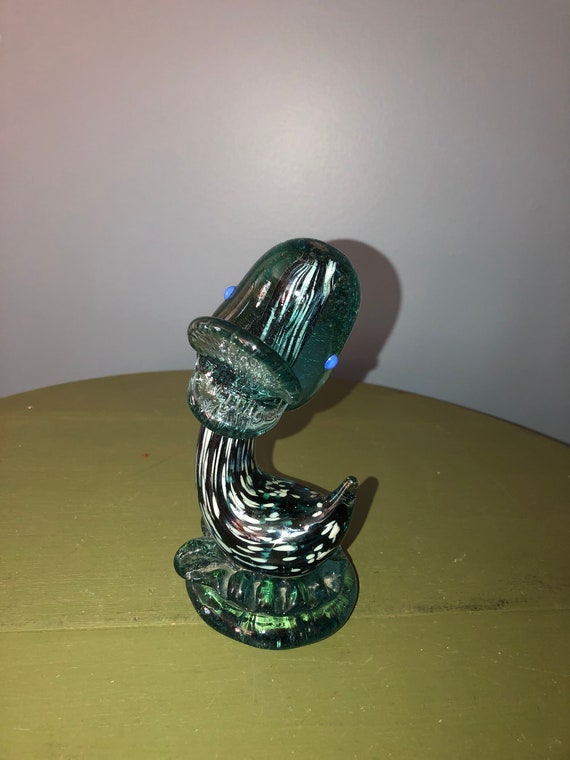 Hand Blown Glass Duck - Etsy