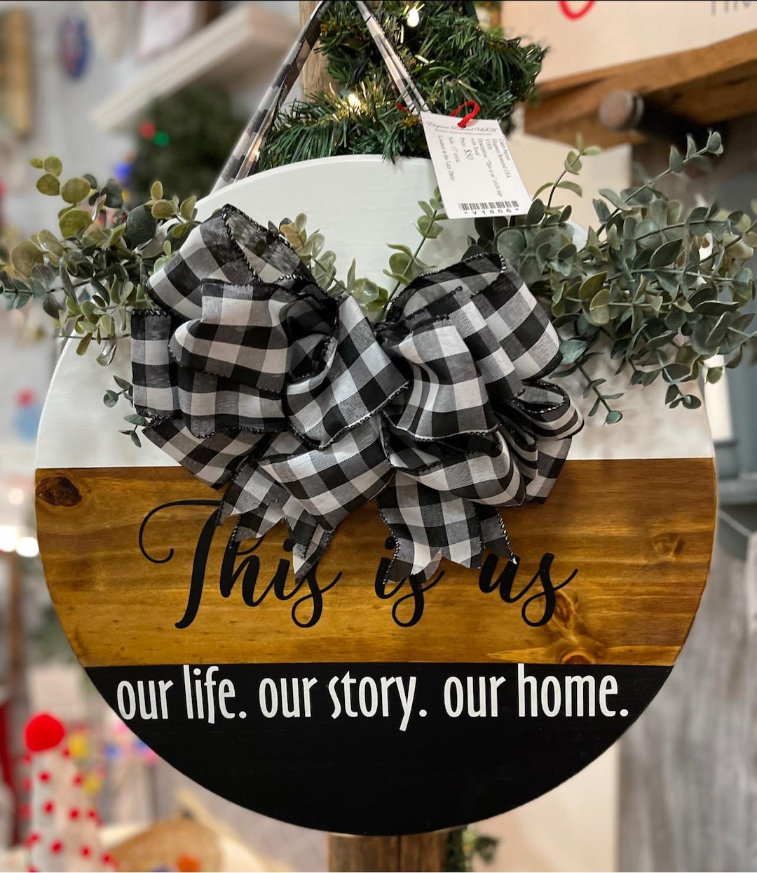 Front Door Circle Sign - Etsy