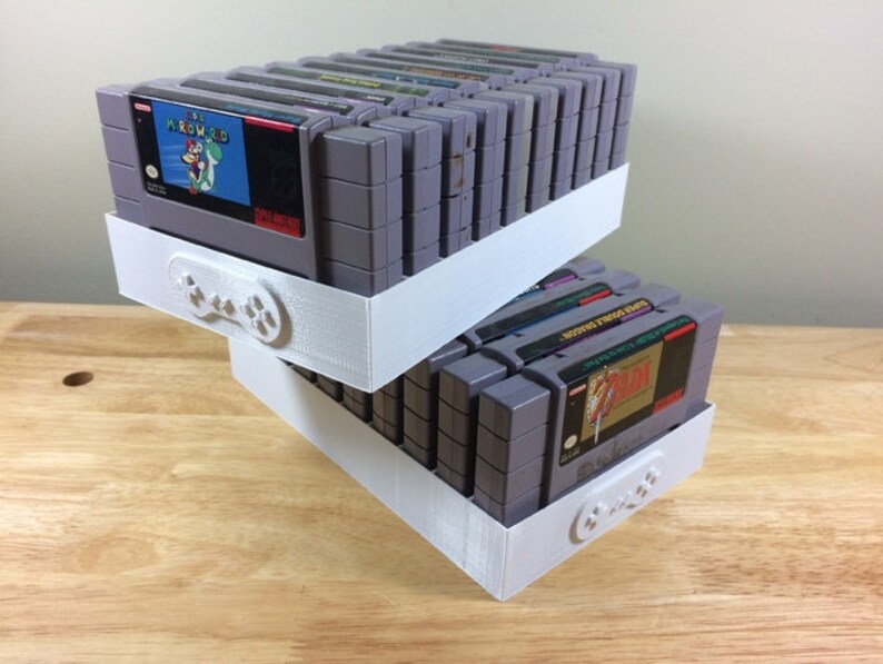 Super Nintendo Game Tray- Holds 10 Games- 13 Colors Available - Etsy