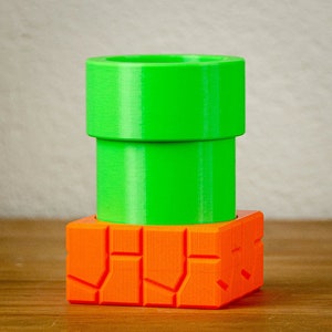 Super Mario Bros Pipe Pencil Holder - Etsy