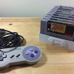 Super Nintendo Game Tray- Holds 10 Games- 13 Colors Available - Etsy