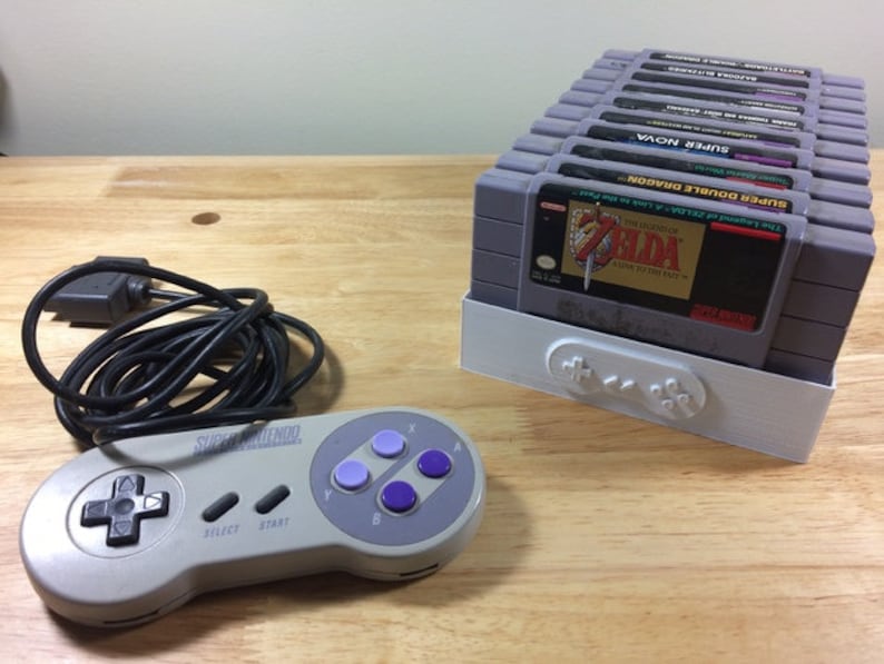 Super Nintendo Game Tray- Holds 10 Games- 13 Colors Available - Etsy
