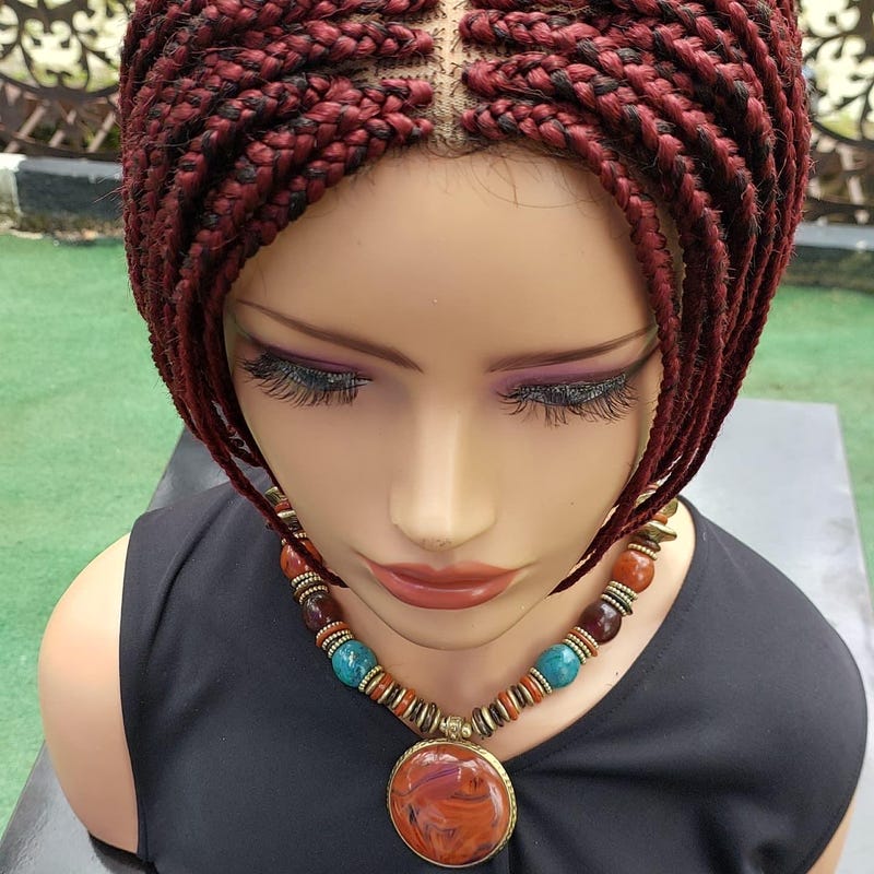 Bob Afro Braids Wigs - Etsy