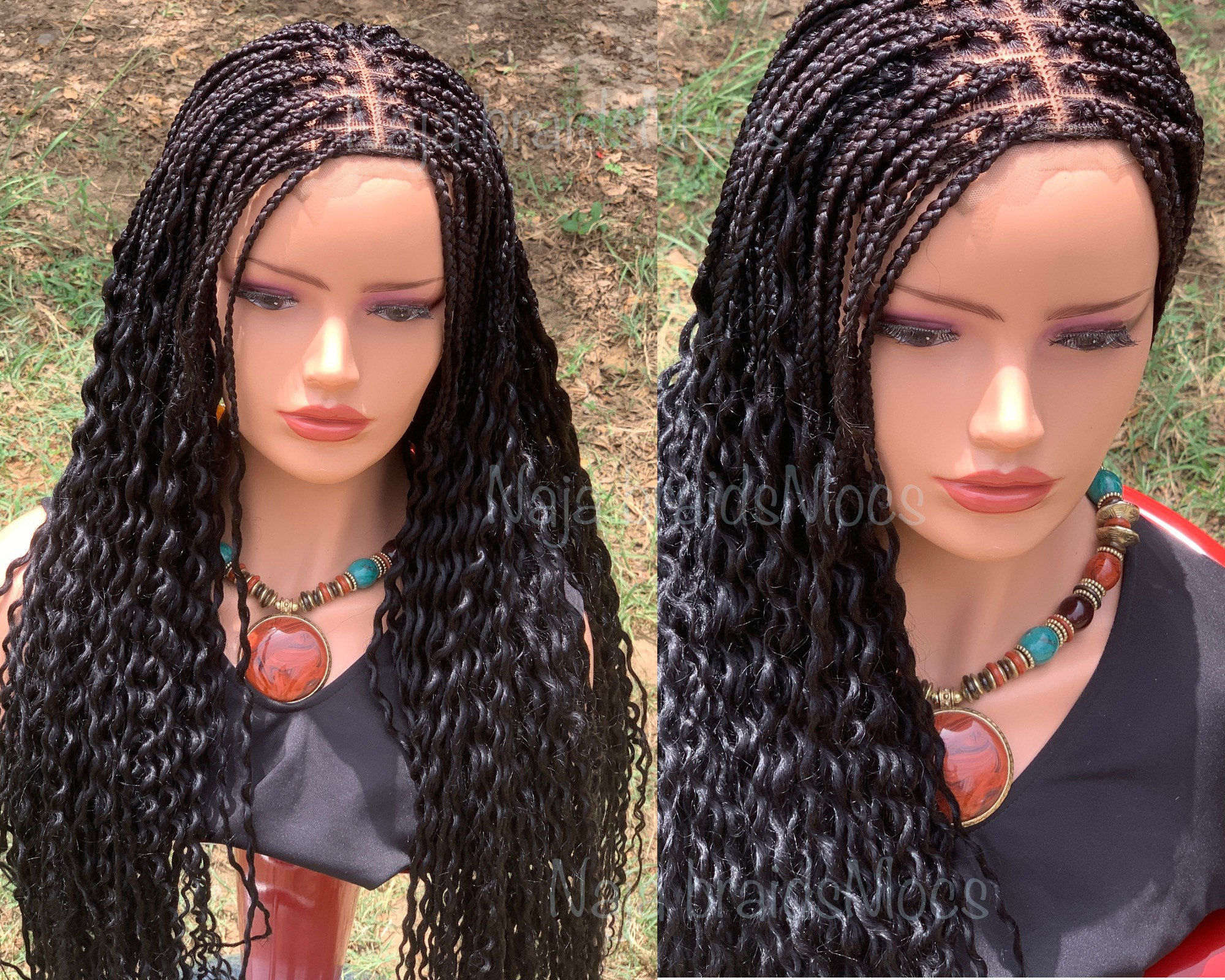 Box Braids With Curly Hair