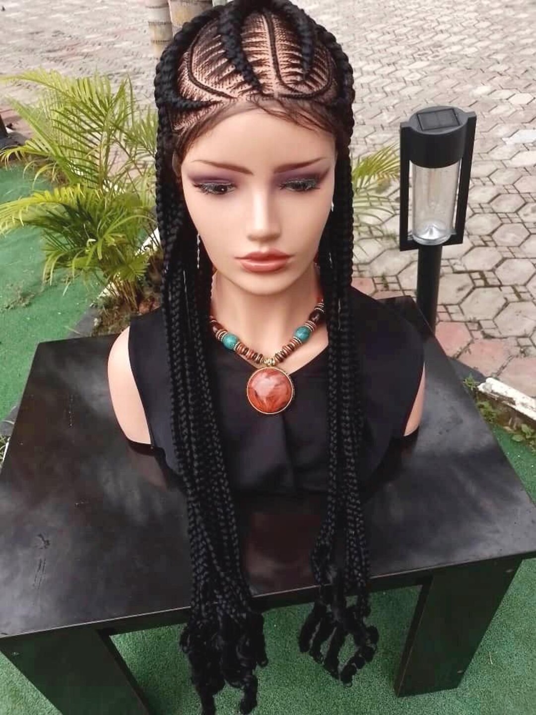 Ready to Ship Ket Cornrows Wig for Black Women | Llightweight Short ...