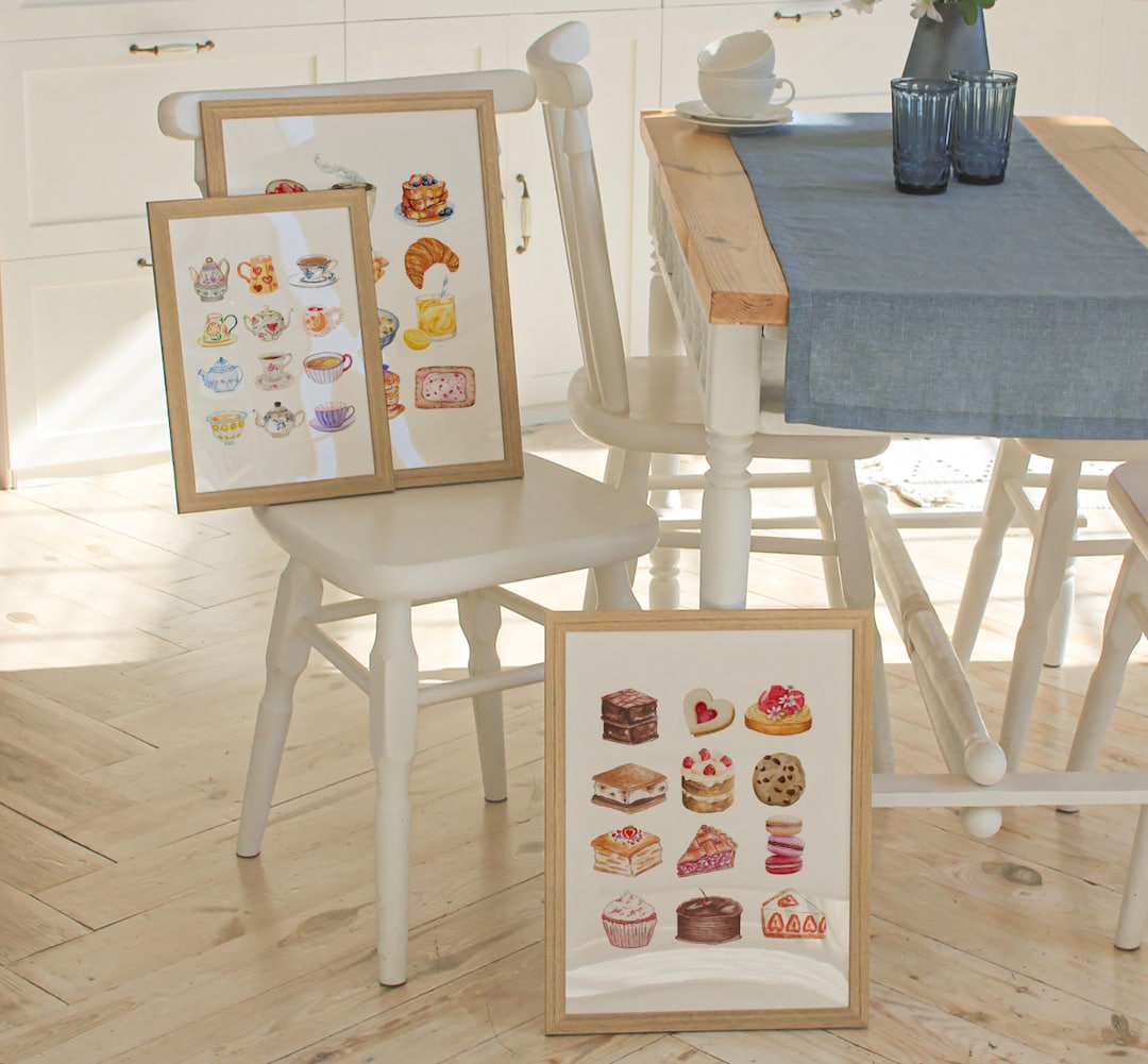 Kitchen Print Set of 5 PRINTABLES | Kitchen Wall Art | Kitchen Gallery ...