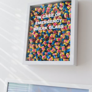 CUSTOM in Case of Emergency Break Glass | Real Candy | Shadow Box ...