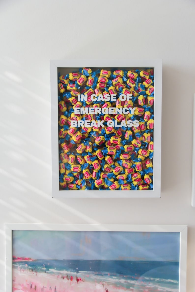 CUSTOM in Case of Emergency Break Glass | Real Candy | Shadow Box ...