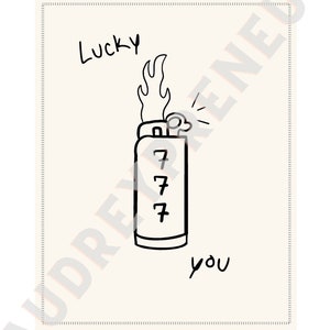 LUCKY YOU Black Digital Art, Trendy Wall Art, Digital Download Print ...