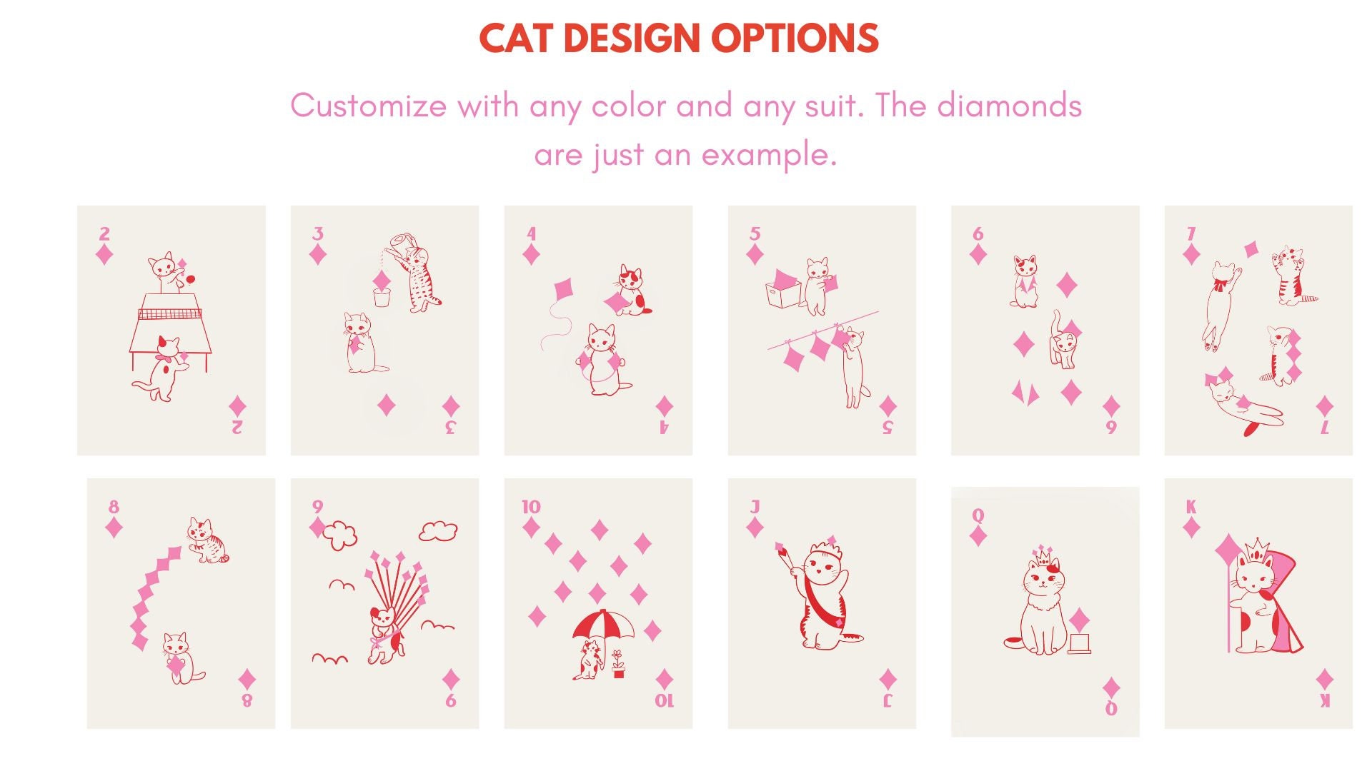 CUSTOM CAT PLAYING Card!! Digital Download Print, Wall Decor, Large ...