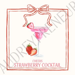 COQUETTE DRINKS BAR Art | Set of 9 | Funky Cocktail and Martini Wall ...
